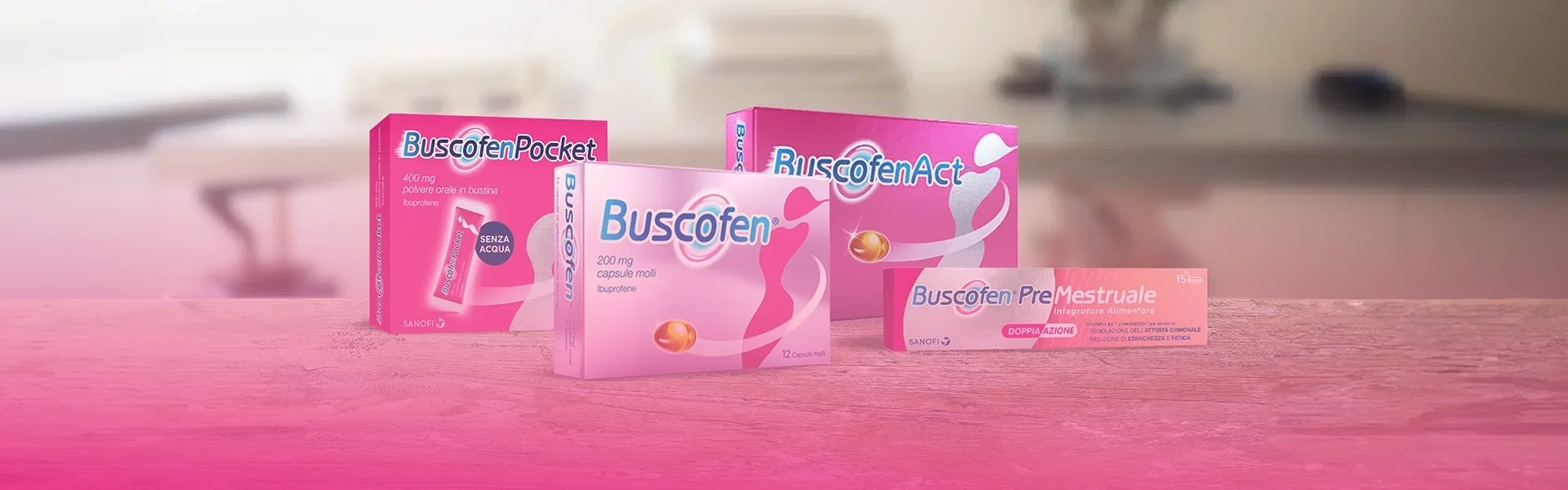 Tutti i prodotti per il ciclo e dolori mestruali | Buscofen